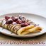 Flensjes recept – dunne pannenkoeken met aardbeien & chocolade